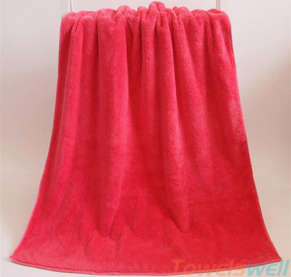 Microfiber Coral Velvet Bath towels Scratch-Free, Machine Washable.