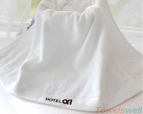 Cotton Embroidery Bath Towels Lint Free, Ultra Soft, Streak Free, Durable
