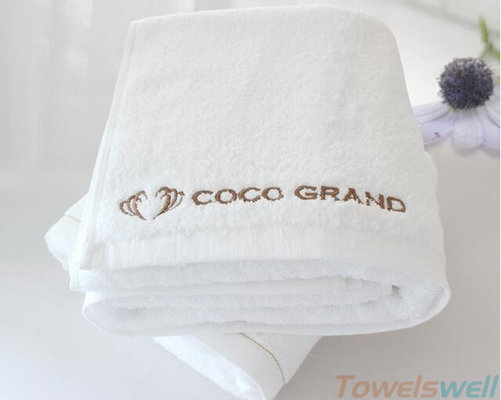 Cotton Embroidery Bath Towels Lint Free, Ultra Soft, Streak Free, Durable