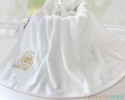 Cotton Embroidery Bath Towels Lint Free, Ultra Soft, Streak Free, Durable