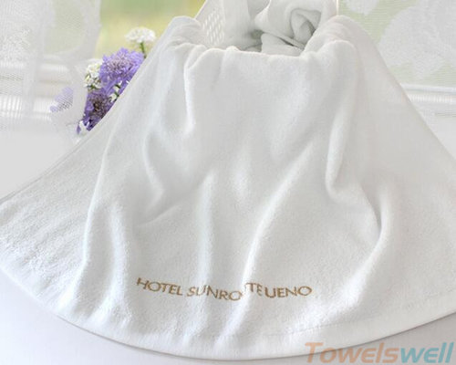 Cotton Embroidery Bath Towels Lint Free, Ultra Soft, Streak Free, Durable