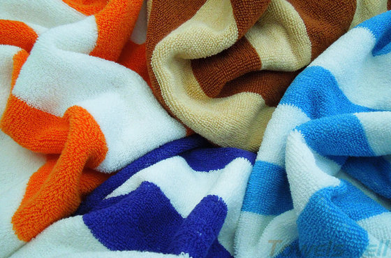 Cotton Striped Bath Towels Ultra Soft, Streak Free, Durable
