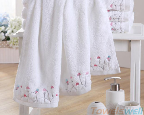 Family Cotton Bath Towels Streak Free, Durable, Scratch-Free,
