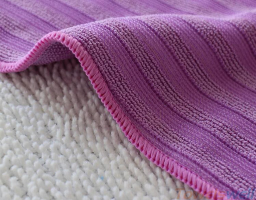 Wide Vertical Stripes Microfiber Cloth Streak Free, Durable, Scratch-Free, Super Absorbent