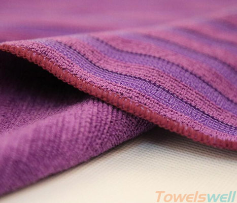 Wide Vertical Stripes Microfiber Cloth Streak Free, Durable, Scratch-Free, Super Absorbent