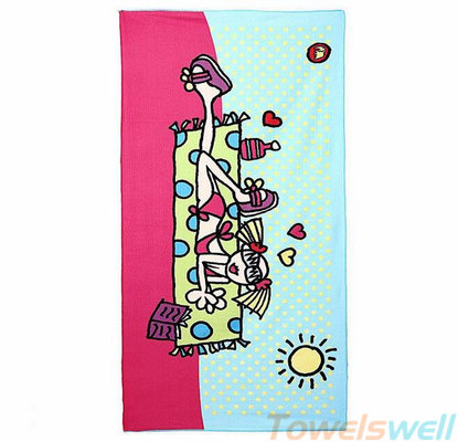 Printed Bath Towel Lint Free Ultra Soft  Drying fast Super Absorbent