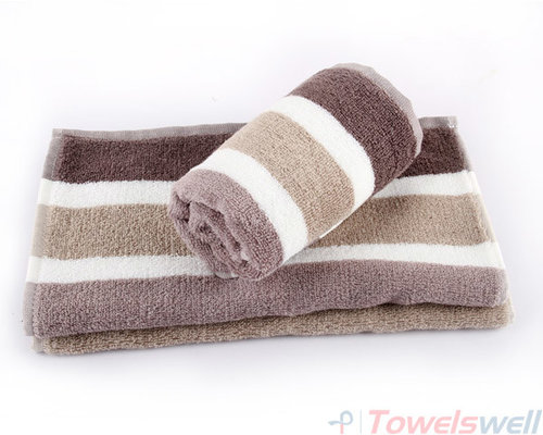 Yarn Dyed Jacquard Bamboo Hand Towels Lint Free, Ultra Soft, Durable, Scratch-Free, Machine Washable.
