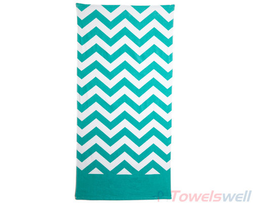 Chevron Beach Towels Lint Free, Ultra Soft, Durable, Scratch-Free, Machine Washable.
