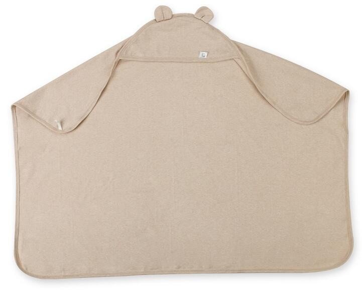 Plain Organic 100% Natural color cotton Hooded Baby Bath Towel,74cm×103cm,
