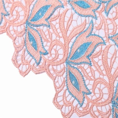 F50252 51-52&quot; width customizable embroidery african cord lace fabric 5 yard for wedding/ party dress