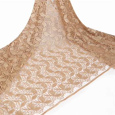 F50252 51-52&quot; width customizable embroidery african cord lace fabric 5 yard for wedding/ party dress