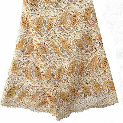 F50279 51&quot;-52&quot; customizable gold african lace fabrics switzerland guipure latest 2015