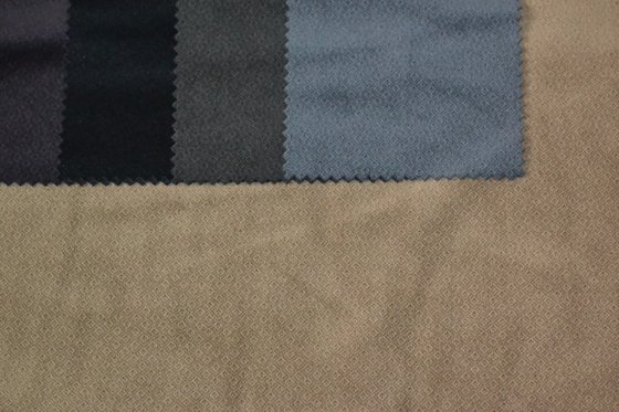 57" / 58"  Khaki Polyester Corduroy Print Fabric Velvet For Upholstery hj014