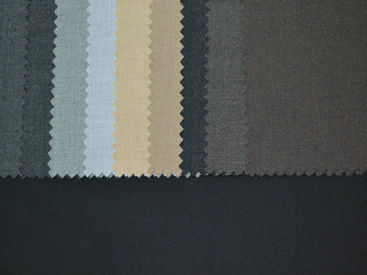 190 gsm Yellow TR Fabrics , 80% Polyester 20% Rayon Smooth Fabric t1024