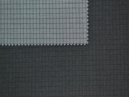 Grey Black Smooth Jacket Polyester Rayon Blend Fabric 72 * 58 t1201