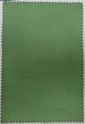 Thickness 0.85mm Good Abrasion Resistance PU Leather Cloth Green Color