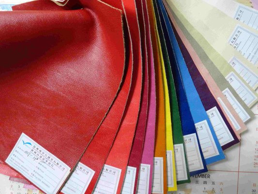 Customized 54" Width Color PU Leather Cloth For Bags,Home Textile,Decoration