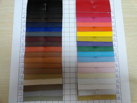 Customized Color 0.8-1.2mm Thickness PU Leather Cloth For Bags, Home Textile, Decoration