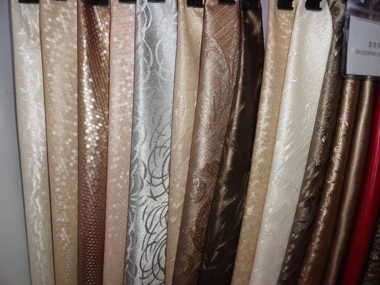 Customized Color 0.8-1.2mm Thickness PU Leather Cloth For Bags, Home Textile, Decoration