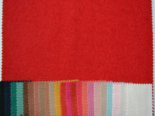 Red 50% Wool 50% Polyester Cloth , Overcoat Wool Blend Fabric xp005