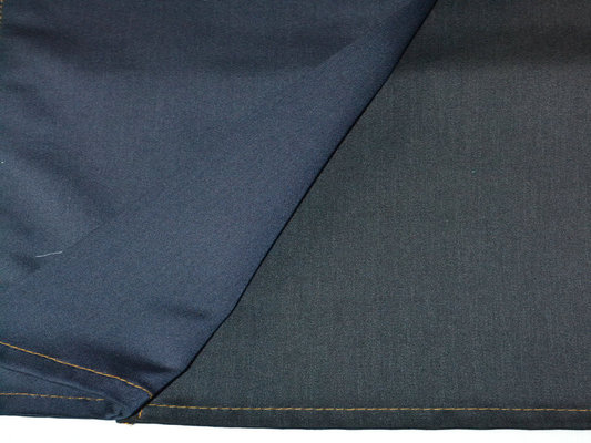 Black / Blue Plain Dyed Jean Cloth Fabric For Men's Denim Jeans