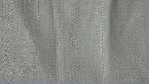 100%pure Cotton Linen Blend Fabric dobby white stripe blouse shirting fabric