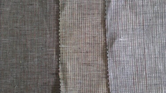 100%Cotton Linen Blend Fabric Yarn Dyed man suit jacket fabric tweed fabric