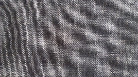 Cotton Linen Blend Fabric , black and white dobby shirting fabric