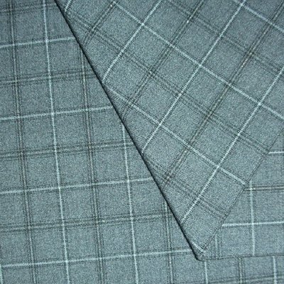 63T/33R /4SP two way stretch plain plaid dyed woven fabric with silver for women apparel