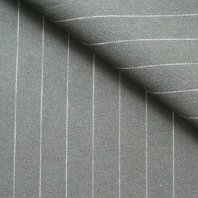poly / rayon weft stretch solid twill stripe woven dyed fabric