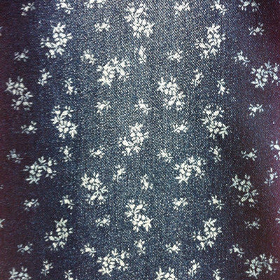 9T-7 71%Cotton 28%Poly 1%Spx Printing Denim