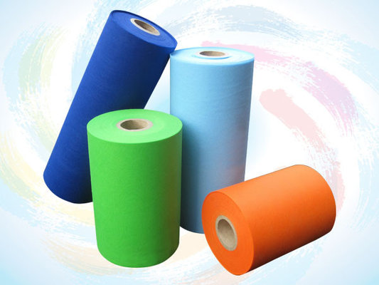 Green / Orange Customized PP Non Woven Fabric for Bag , Upholstery , Packing Materials