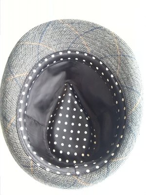 Wool Blend Fabric Adult Mens Straw Fedora Hats With Sweatband , Brim Size 4.5cm