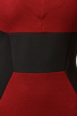 Formal Sleeveless midi bodycon Casual Womens Dresses in Red / White