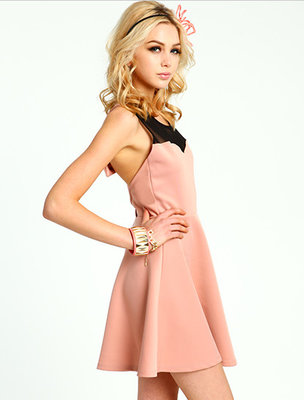 Cute Sleeveless Lace Pink Midi Bodycon Dress Womens Casual Dresses