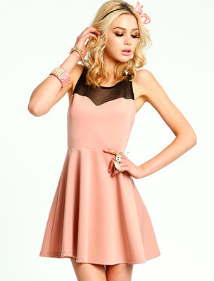 Cute Sleeveless Lace Pink Midi Bodycon Dress Womens Casual Dresses