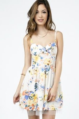 Open Back Floral Print Bridesmaid Dresses , Elegant Girls Spaghetti Strap Dresses
