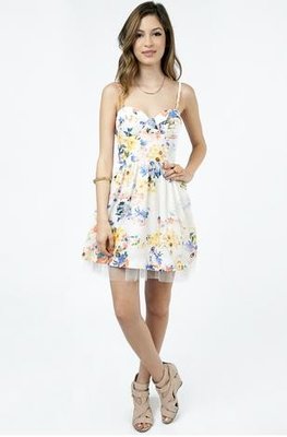 Open Back Floral Print Bridesmaid Dresses , Elegant Girls Spaghetti Strap Dresses