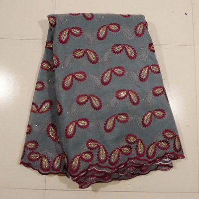 Grey Peach African Lace Fabrics , Grande Toilette