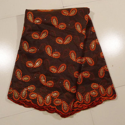 Clothing Tunji net African Lace Fabrics , Coffee Black 130 - 135cm Width