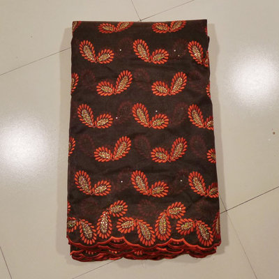 Clothing Tunji net African Lace Fabrics , Coffee Black 130 - 135cm Width