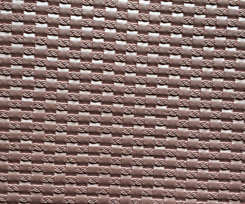 Customized pink Faux Leather Fabric For Handbags / Wallets 1350 - 1500mm Width