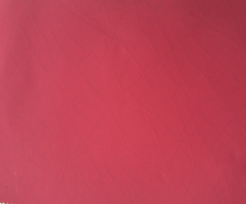 Splice Stretch Pu Leather Fabric , Red Faux Leather Fabric For Handbags