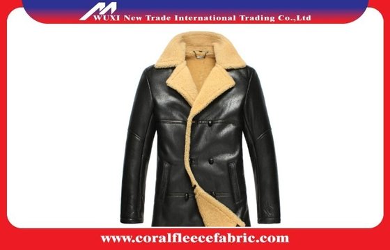 Luxury Genuine Leather Long Trench Jacket for Men Winter  Sheep Skin Windbreaker Coat