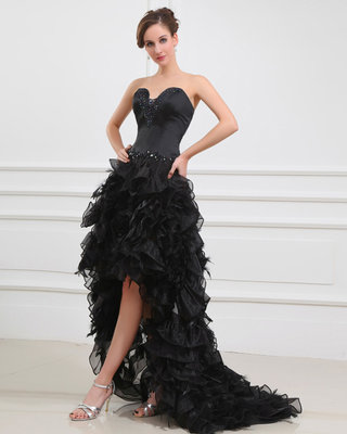Black halter junior short party dresses heart neckline prom dresses