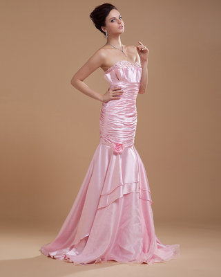 Pink Bra ruffled Strap Birthday Party Dresses for juniors , women