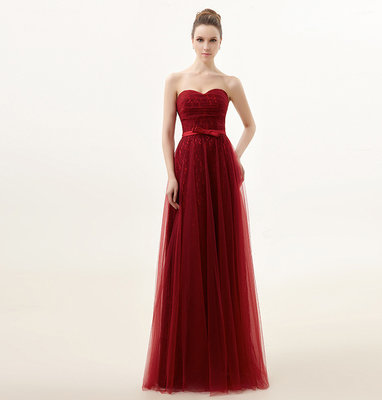 Customized Red Bra halter neck long Evening Party Dresses for juniors