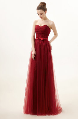 Customized Red Bra halter neck long Evening Party Dresses for juniors