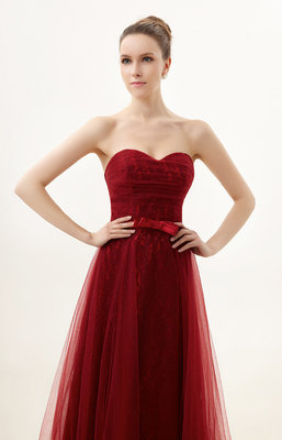 Customized Red Bra halter neck long Evening Party Dresses for juniors