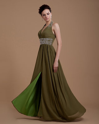 Sexy Deep V Neck Evening Party Dresses , womens long prom dresses